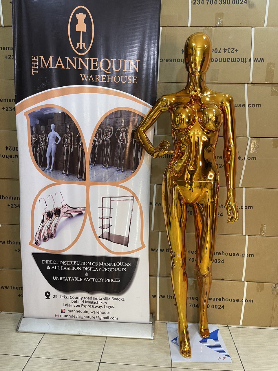 Gold chrome Mannequin – The Mannequin Warehouse
